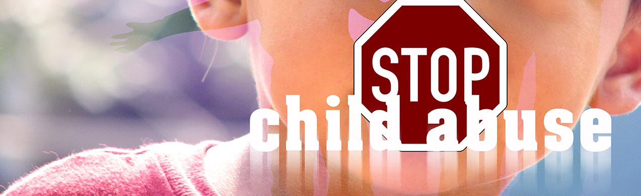 stop child abuse banner