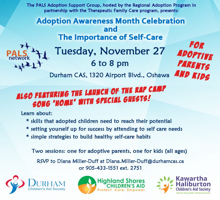 PALS Network presents The Importance of Self-Care - Nov 27 from 6-8pm ...